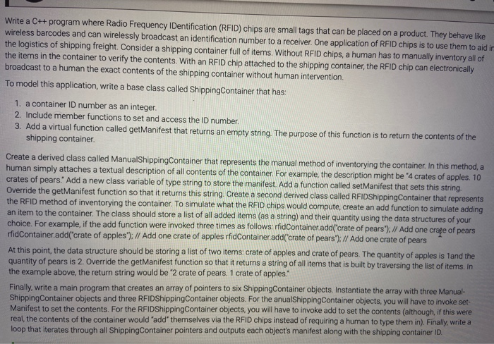 Solved Write a C++ program where Radio Frequency | Chegg.com