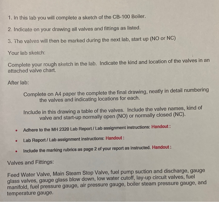 1. In this lab you will complete a sketch of the | Chegg.com