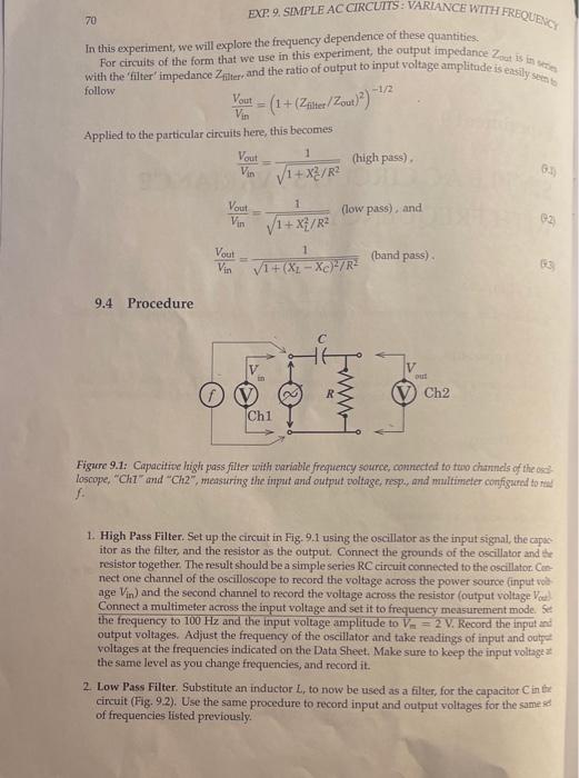 Solved TV 200 1. Record the input and output voltages from | Chegg.com