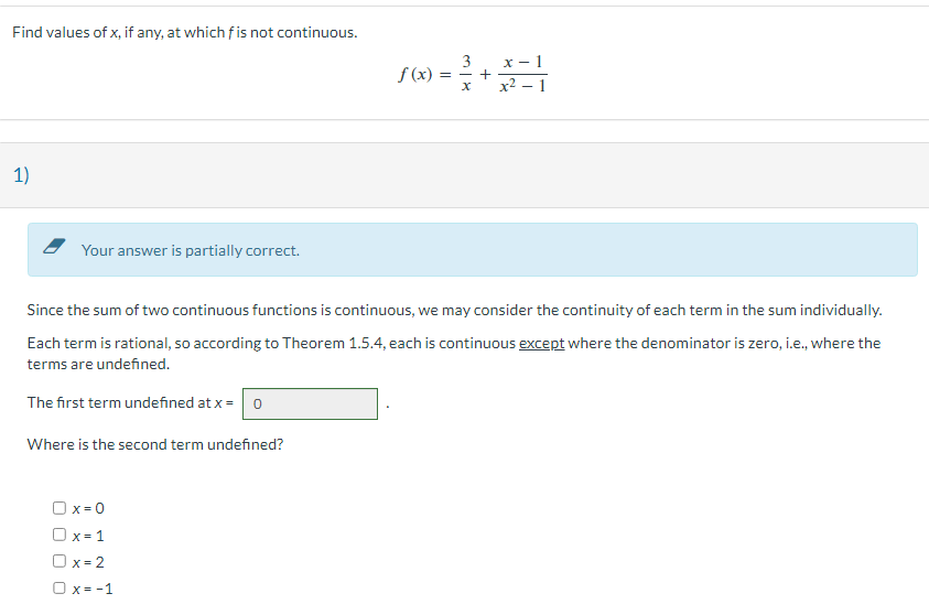 Solved Find values of x, if any, at which f is not | Chegg.com Solved Find values of x, if any, at which f is not | Chegg.com