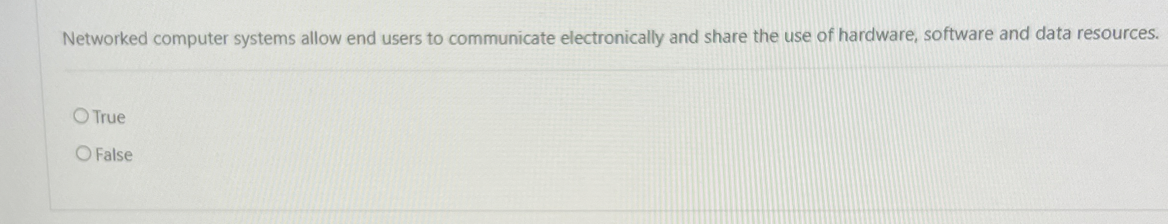 Solved Networked computer systems allow end users to | Chegg.com