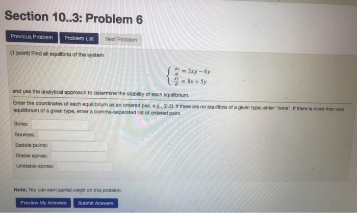 Solved Section 10 3 Problem 6 Previous Problem Problem