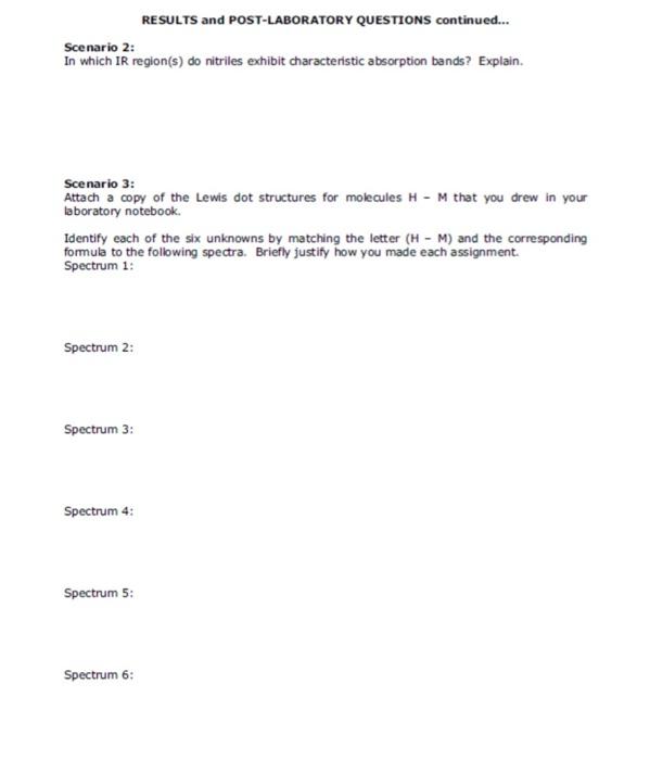 Solved RESULTS and POST-LABORATORY QUESTIONS continued... | Chegg.com