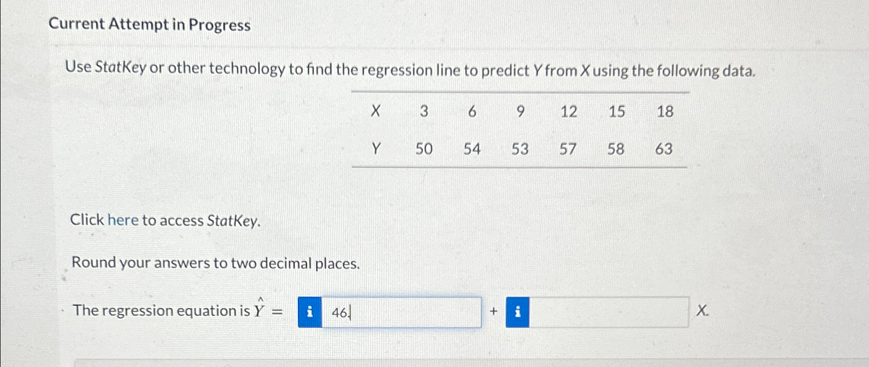 Solved Current Attempt in ProgressUse StatKey or other | Chegg.com