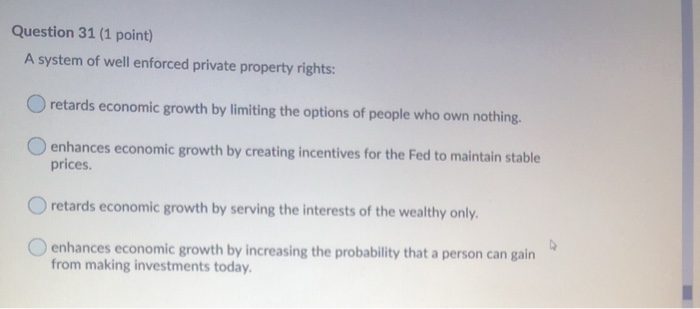 Solved Question 31 (1 point) A system of well enforced | Chegg.com