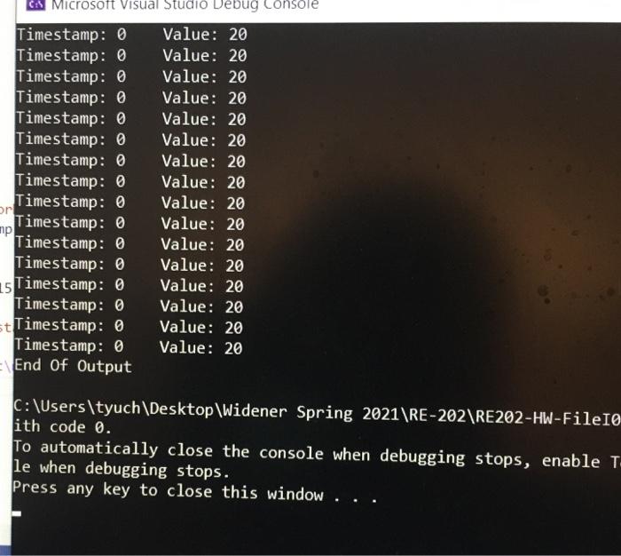 Solved C++How to change first console to equal the values of | Chegg.com