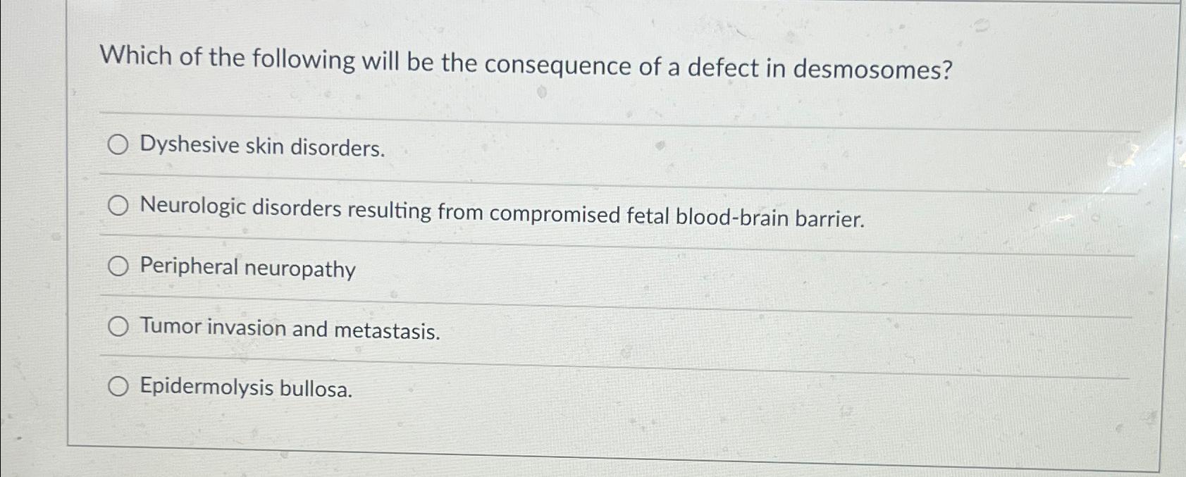 Solved Which of the following will be the consequence of a | Chegg.com