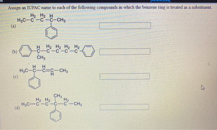 Solved Assign an IUPAC name to each of the following | Chegg.com