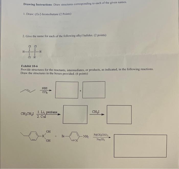 Solved Drawing Instructions: Draw structures corresponding | Chegg.com