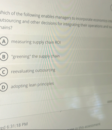 Solved /hich of the following enables managers to | Chegg.com