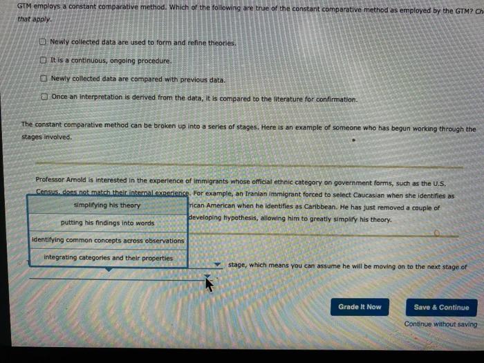 Solved Attempts Average/3 2. The grounded theory method One | Chegg.com