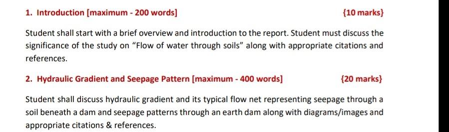 Solved 1. Introduction [maximum - 200 words] {10 marks } | Chegg.com