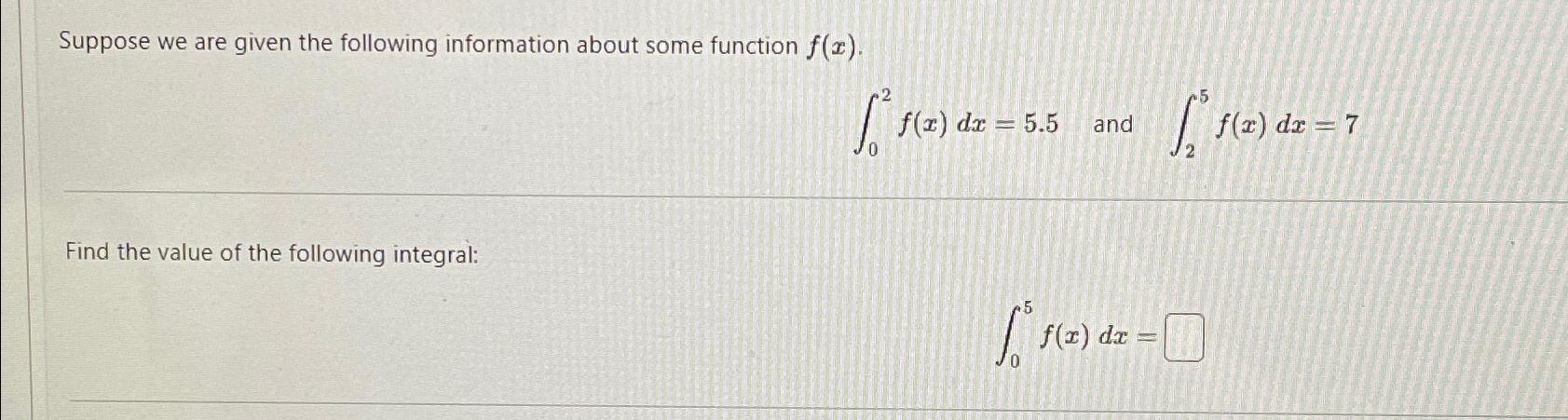Solved Suppose we are given the following information about | Chegg.com