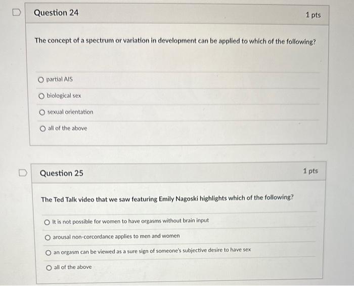 Solved The concept of a spectrum or variation in development | Chegg.com