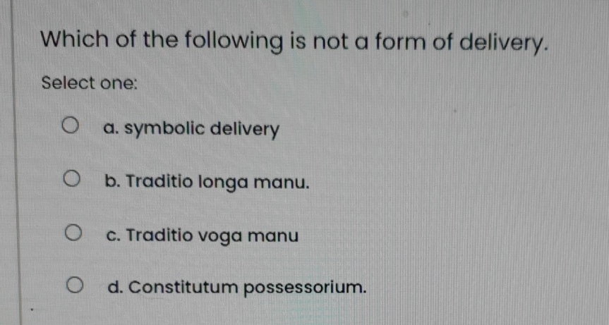Solved Which of the following is not a form of | Chegg.com