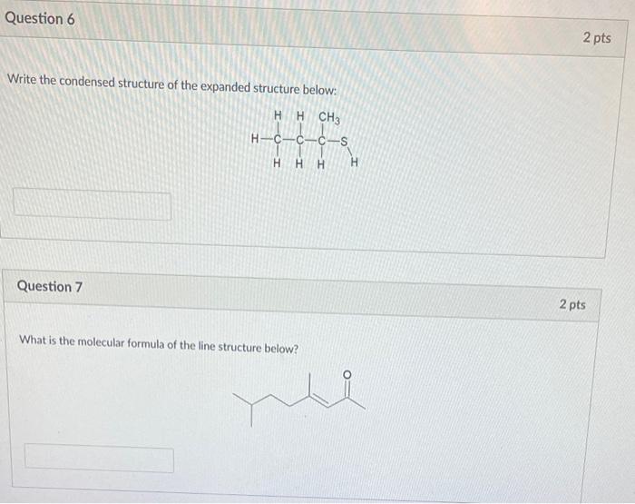Solved Write the condensed structure of the expanded | Chegg.com