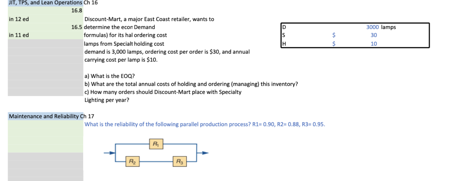 Solved Maintenance and Reliability Ch 17What is ﻿the | Chegg.com