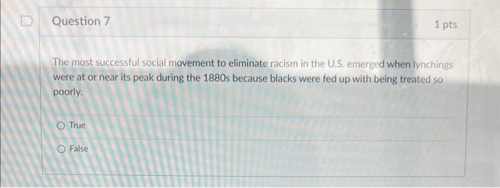The most successful social movement to eliminate | Chegg.com