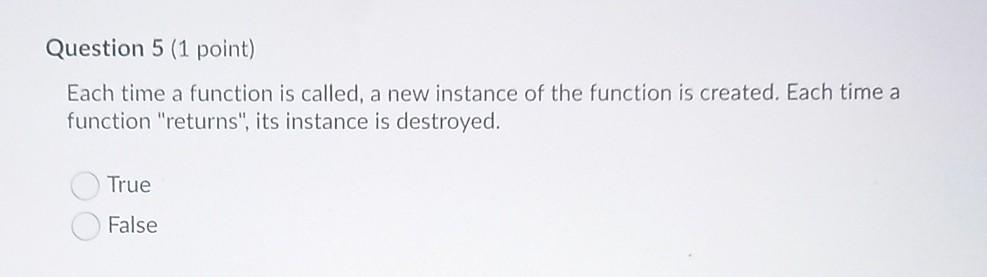 Solved Question 2 (1 point) int factorial rec (int n) { (n | Chegg.com