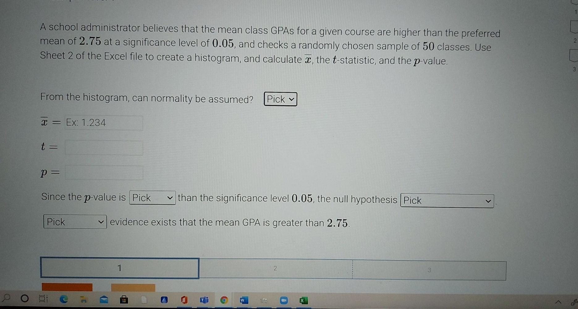 A school administrator believes that the mean class | Chegg.com