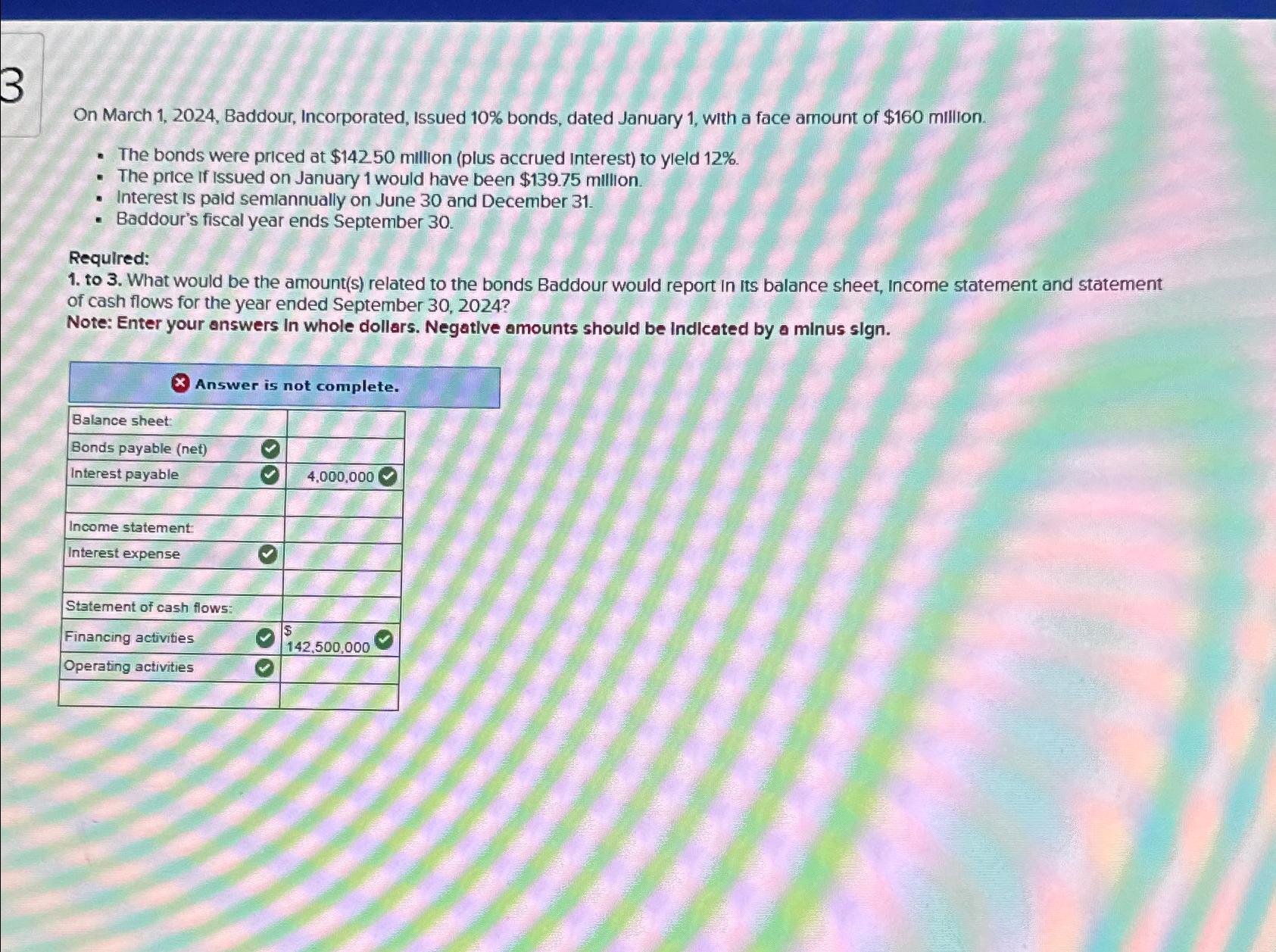 Solved Can someone solve the remainder of this problem? | Chegg.com