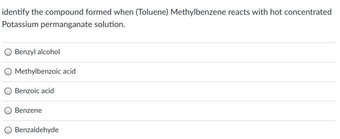 Solved Oxidation of Benzyl alcohol with PCC/DCM gave | Chegg.com