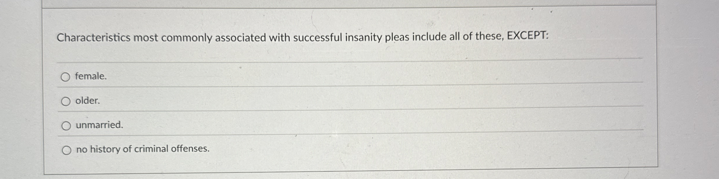 Solved Characteristics most commonly associated with | Chegg.com