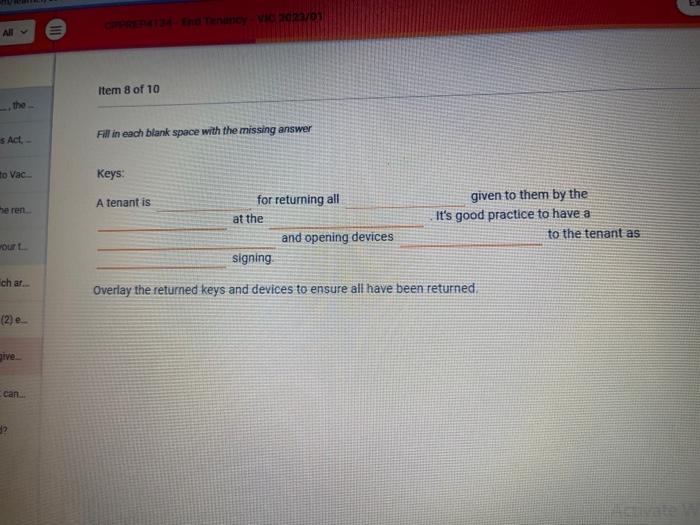 Solved Fill in each blank space with the missing answer | Chegg.com