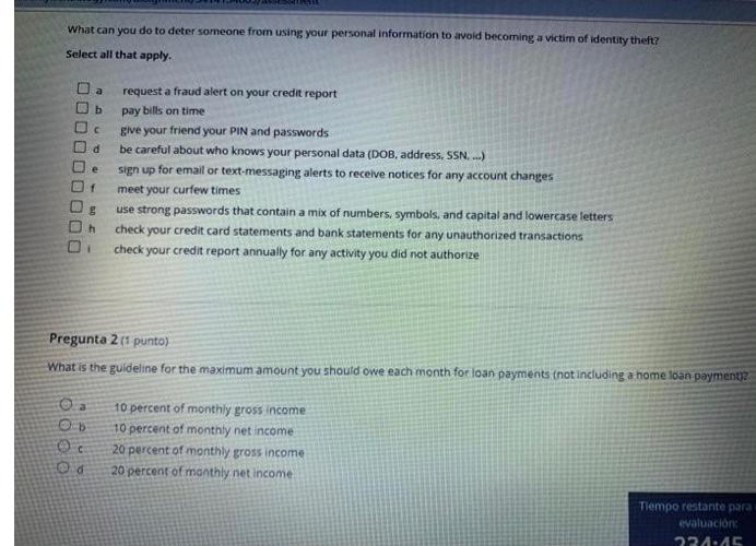 Solved What can you do to deter someone from using your | Chegg.com