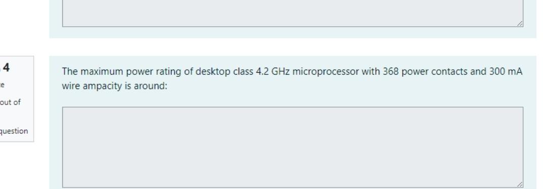 Solved 4 The maximum power rating of desktop class 4.2 GHz | Chegg.com