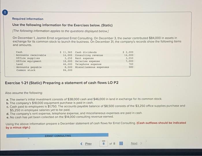 Solved Required information Use the following information | Chegg.com