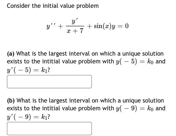 Solved Consider the initial value problem | Chegg.com