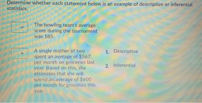 Solved Determine whether each statement below is an example | Chegg.com