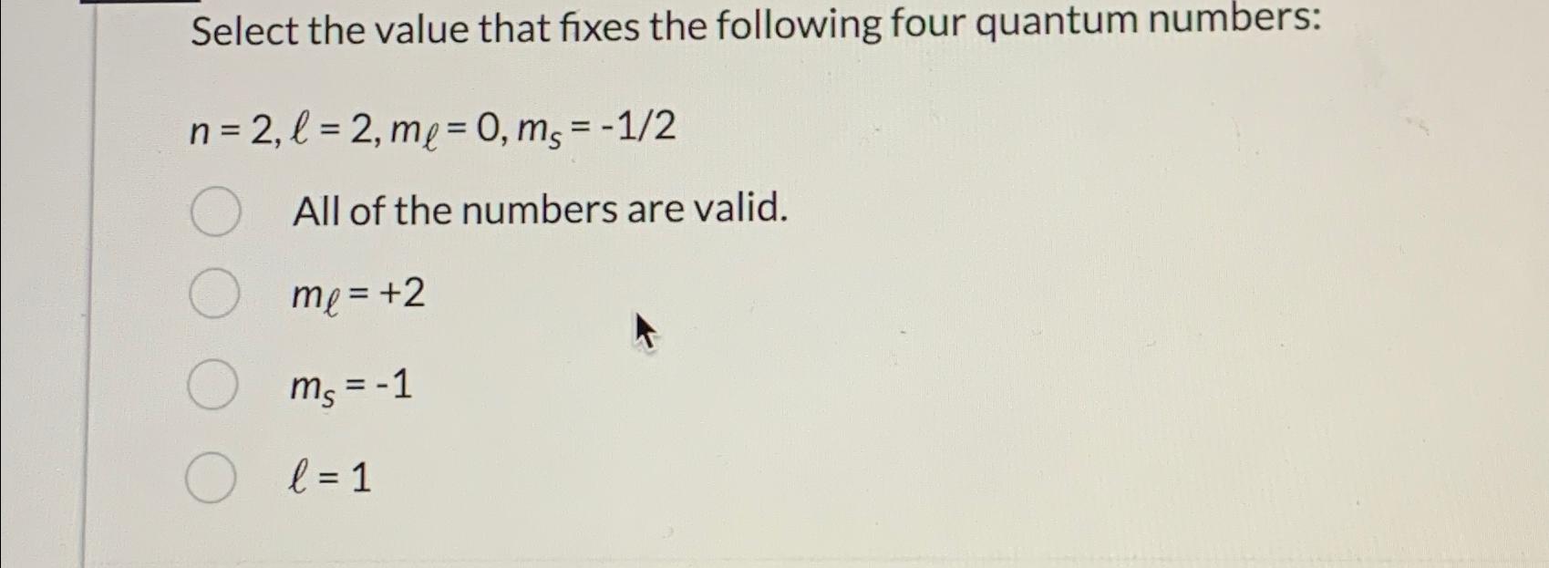 Solved Select the value that fixes the following four | Chegg.com