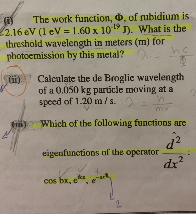 Solved What is the significance of the wave function, Y in | Chegg.com