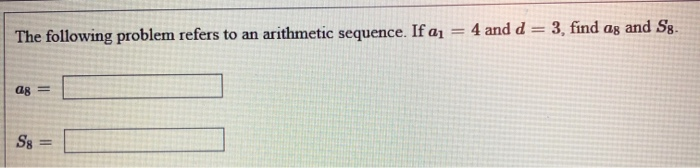 Solved The following problem refers to an arithmetic | Chegg.com