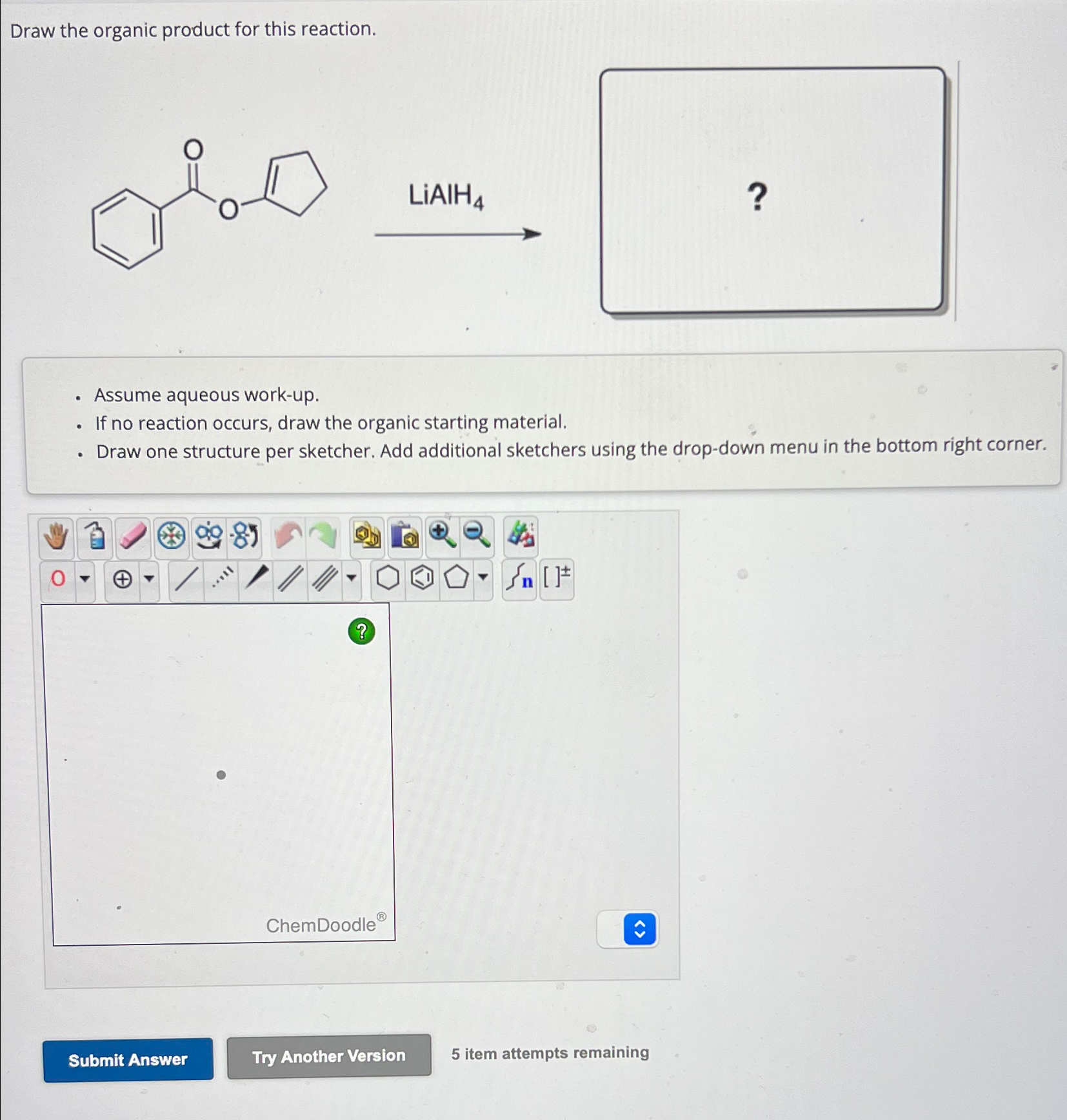 Solved Draw the organic product for this | Chegg.com