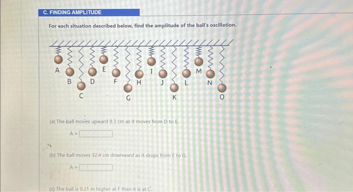 Solved For each situation described below, find the | Chegg.com