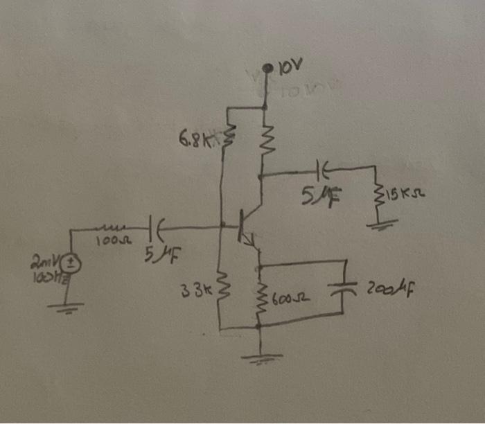 Solved Find the voltage gain, current gain, input | Chegg.com