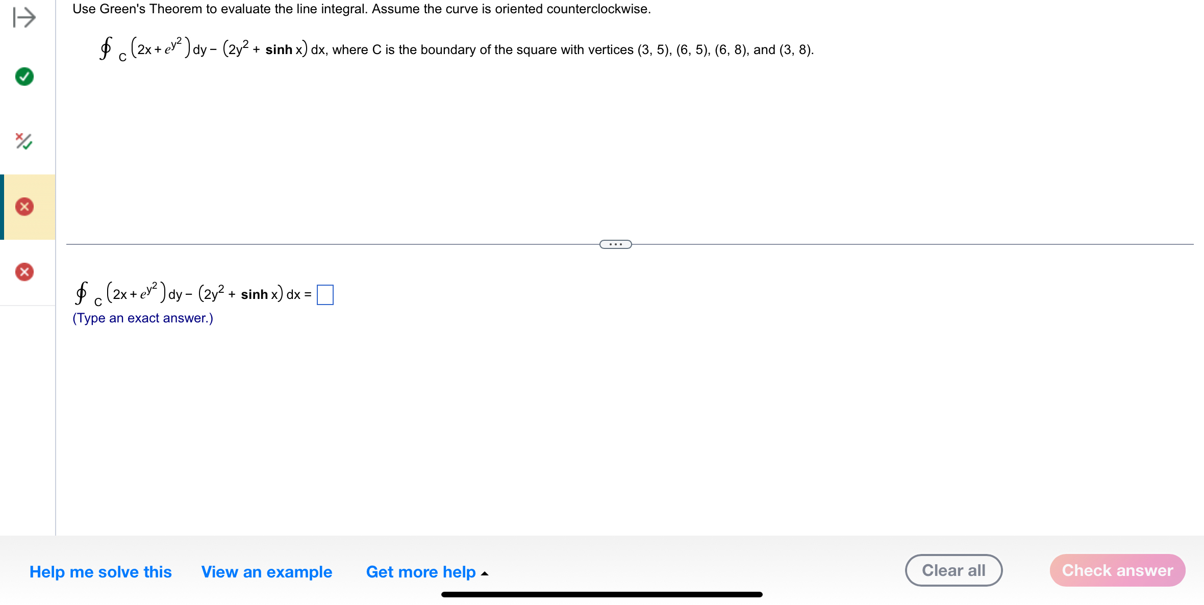 Solved Use Green's Theorem to evaluate the line integral. | Chegg.com