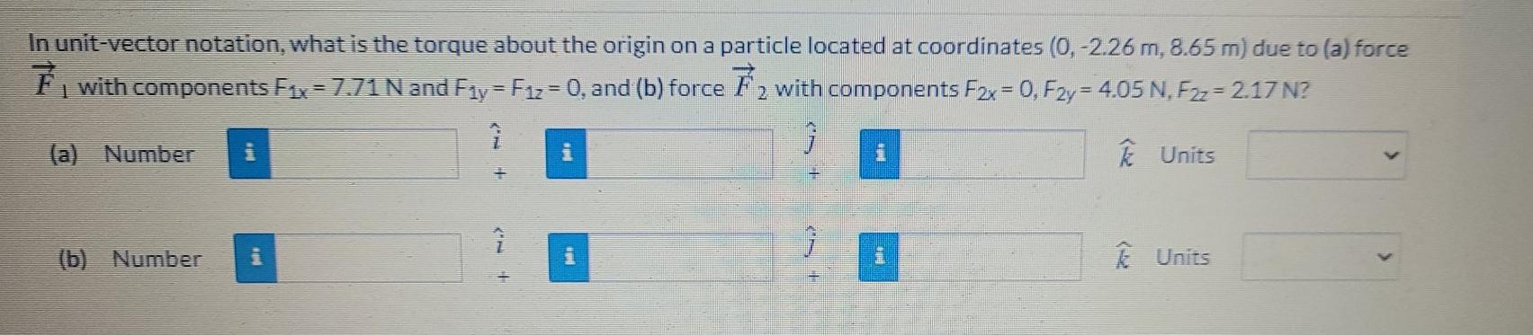Solved In unit-vector notation, what is the torque about the | Chegg.com
