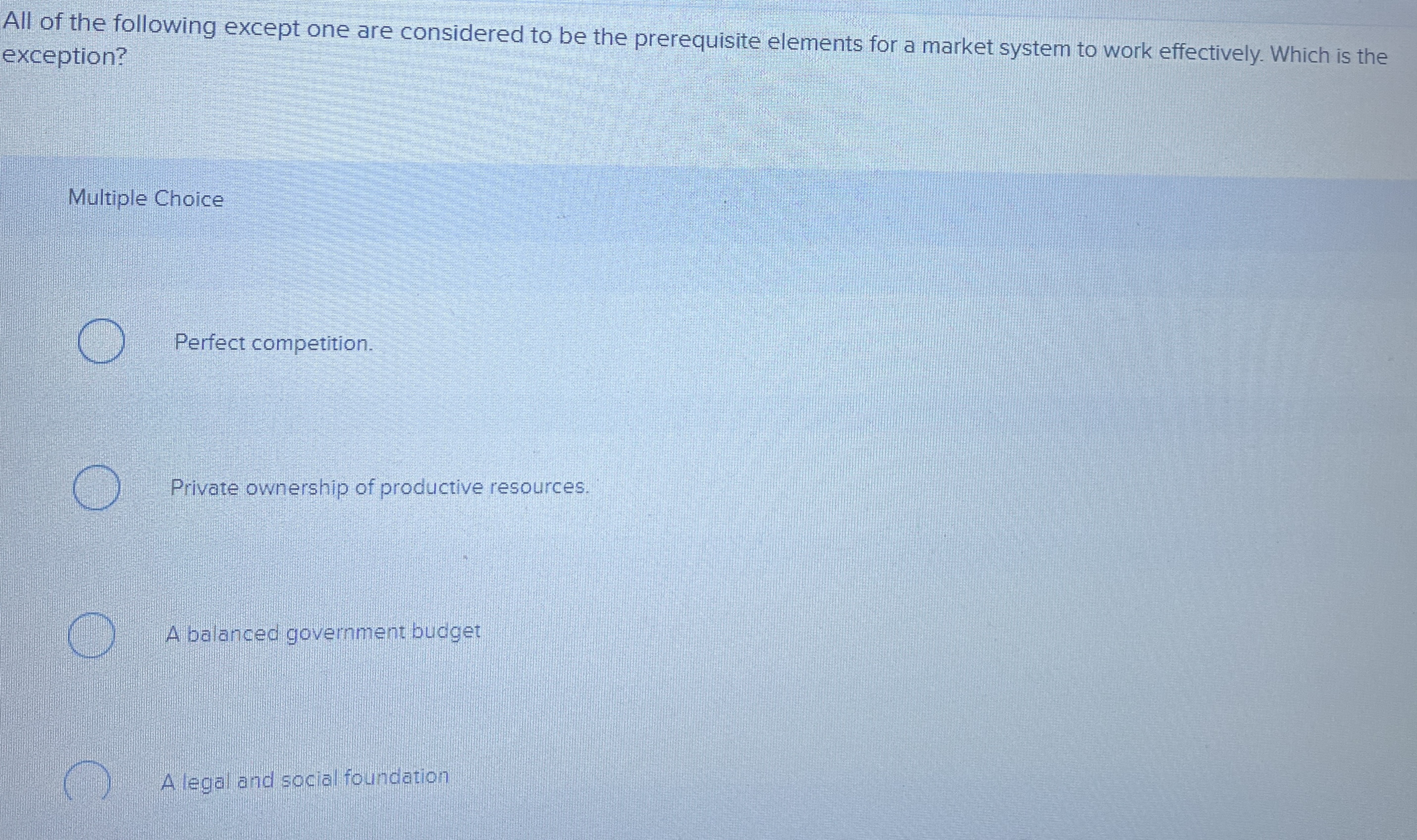 Solved All of the following except one are considered to be | Chegg.com