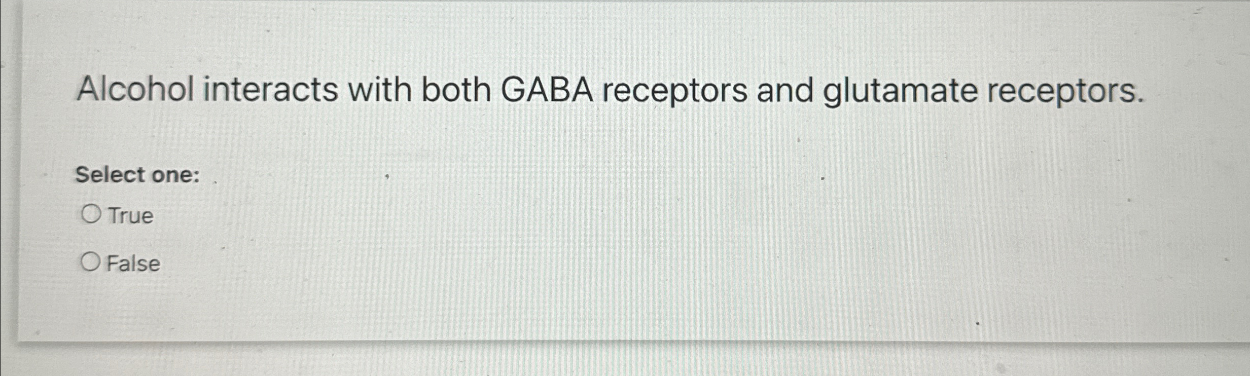 Solved Alcohol interacts with both GABA receptors and | Chegg.com