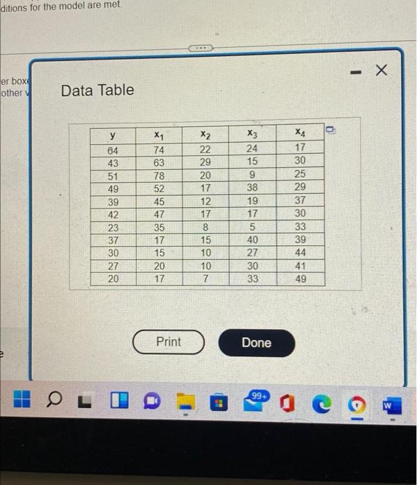 Solved Consider the accompanying data set of dependent and | Chegg.com
