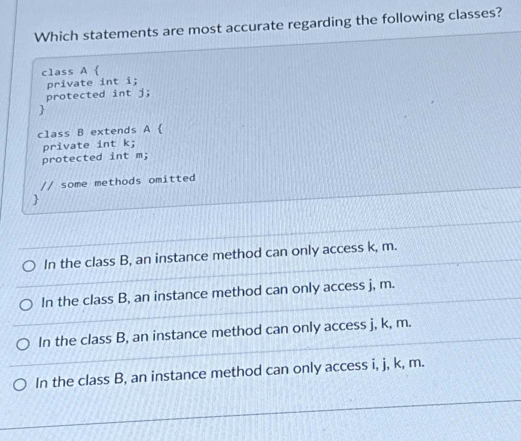 Solved Which statements are most accurate regarding the | Chegg.com
