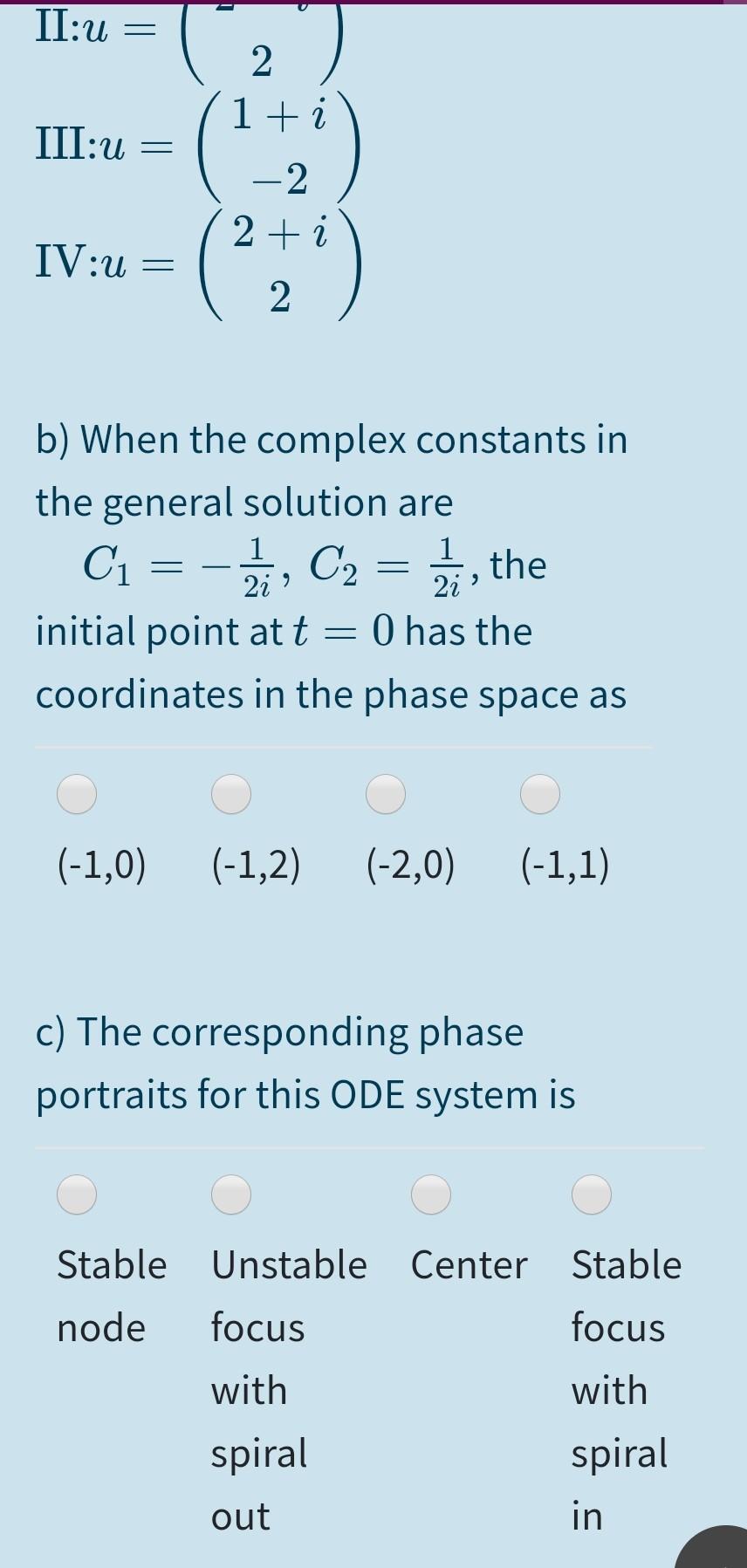Solved Consider a system of two linear first-order ordinary | Chegg.com