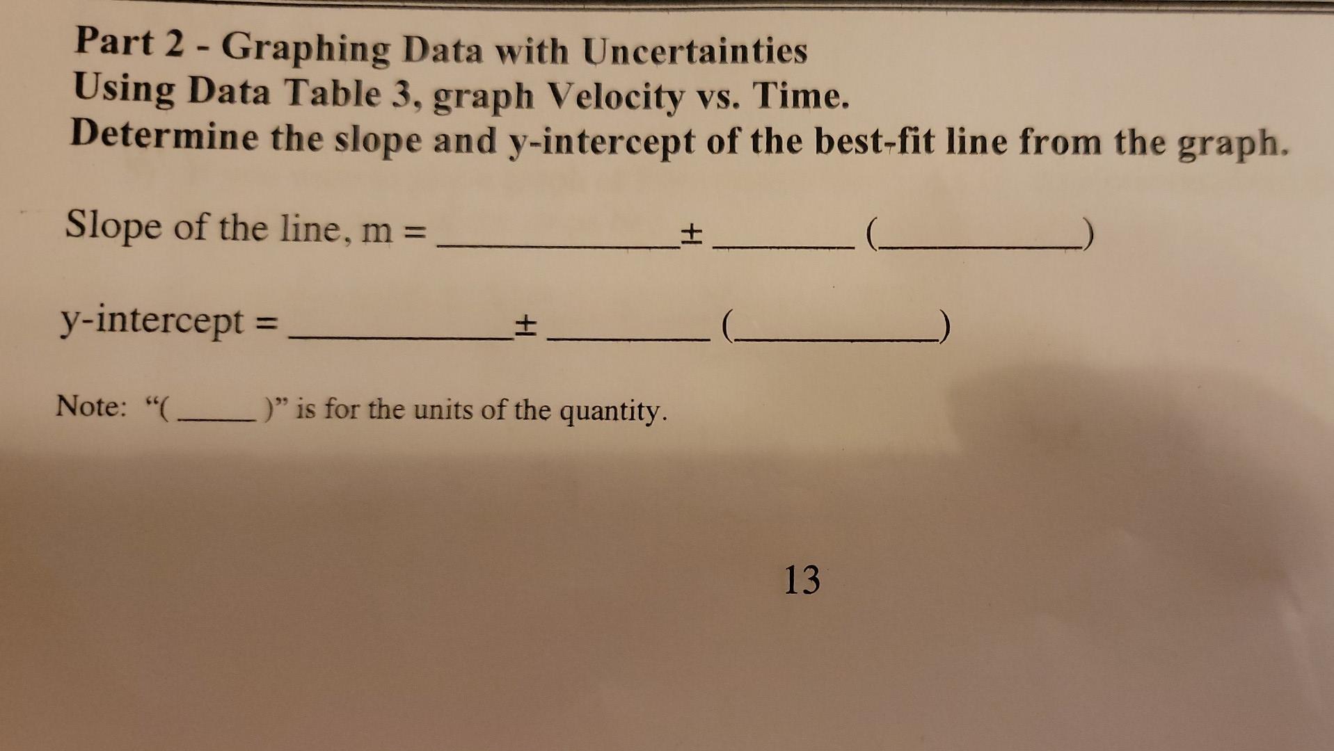 Solved Part 2: Graphing Data Graphs are used to give a | Chegg.com