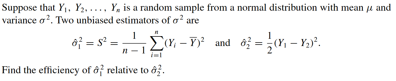 Suppose that Y1,Y2,dots,Yn ﻿is a random sample from a | Chegg.com