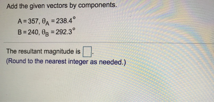 Solved Find R and O given the components Rx = 2.119 and Ry = | Chegg.com