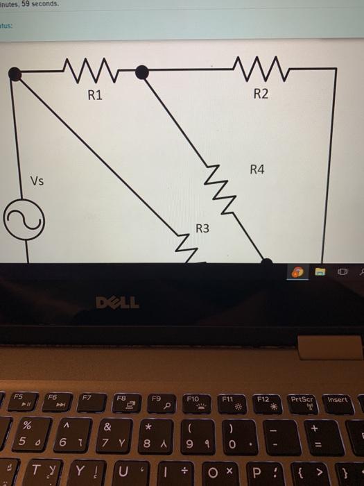 Solved R5 if R1=2.66k0, R2=3.030, R3=3.290, R4=6.850, | Chegg.com